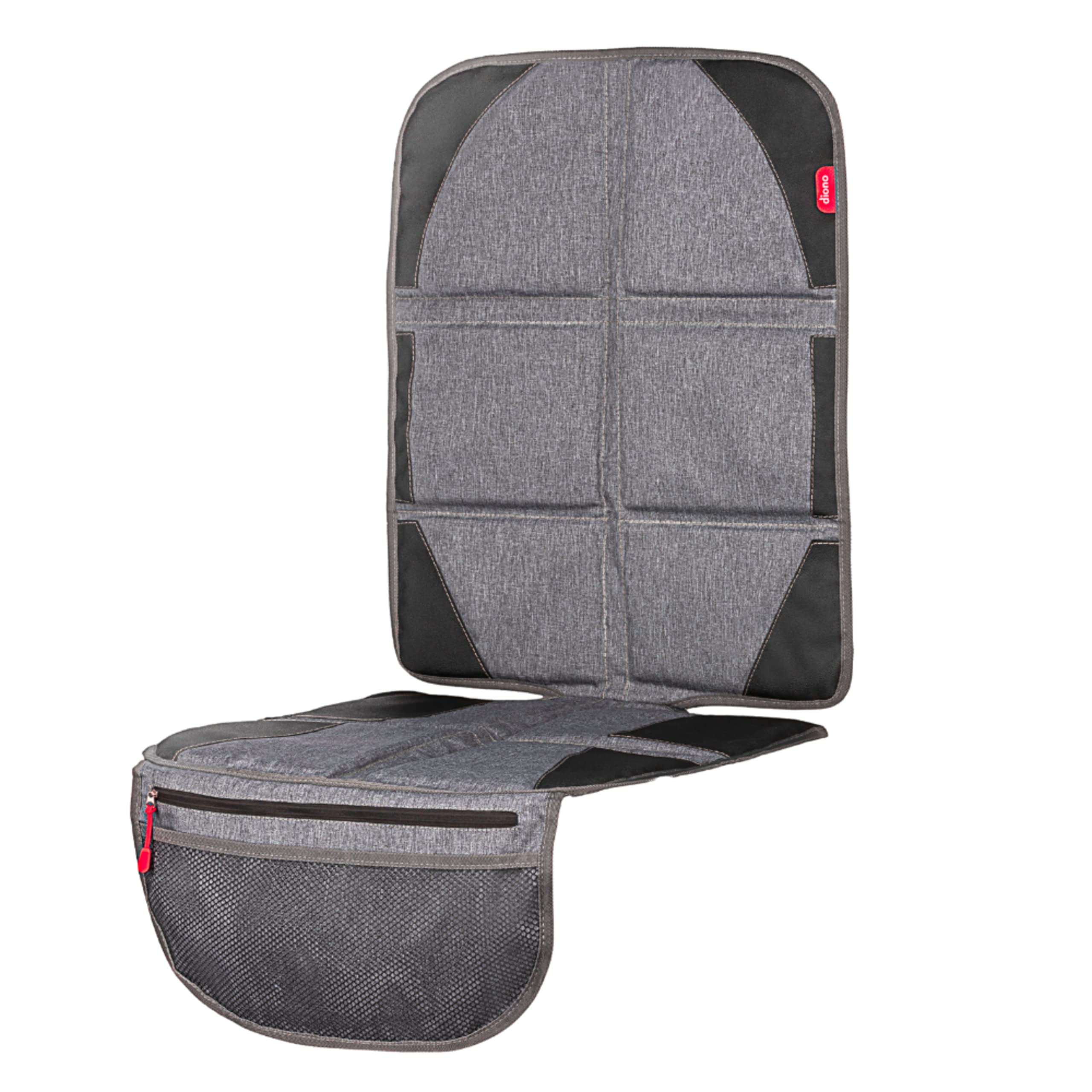 Diono Ultra Mat and Heat Sun Shield Complete Back Seat Upholstery Protection with Integrated Heatshield, Crash Tested, Water Resistant Protection, Durable, Anti-Slip, 3 Mesh Storage Pockets