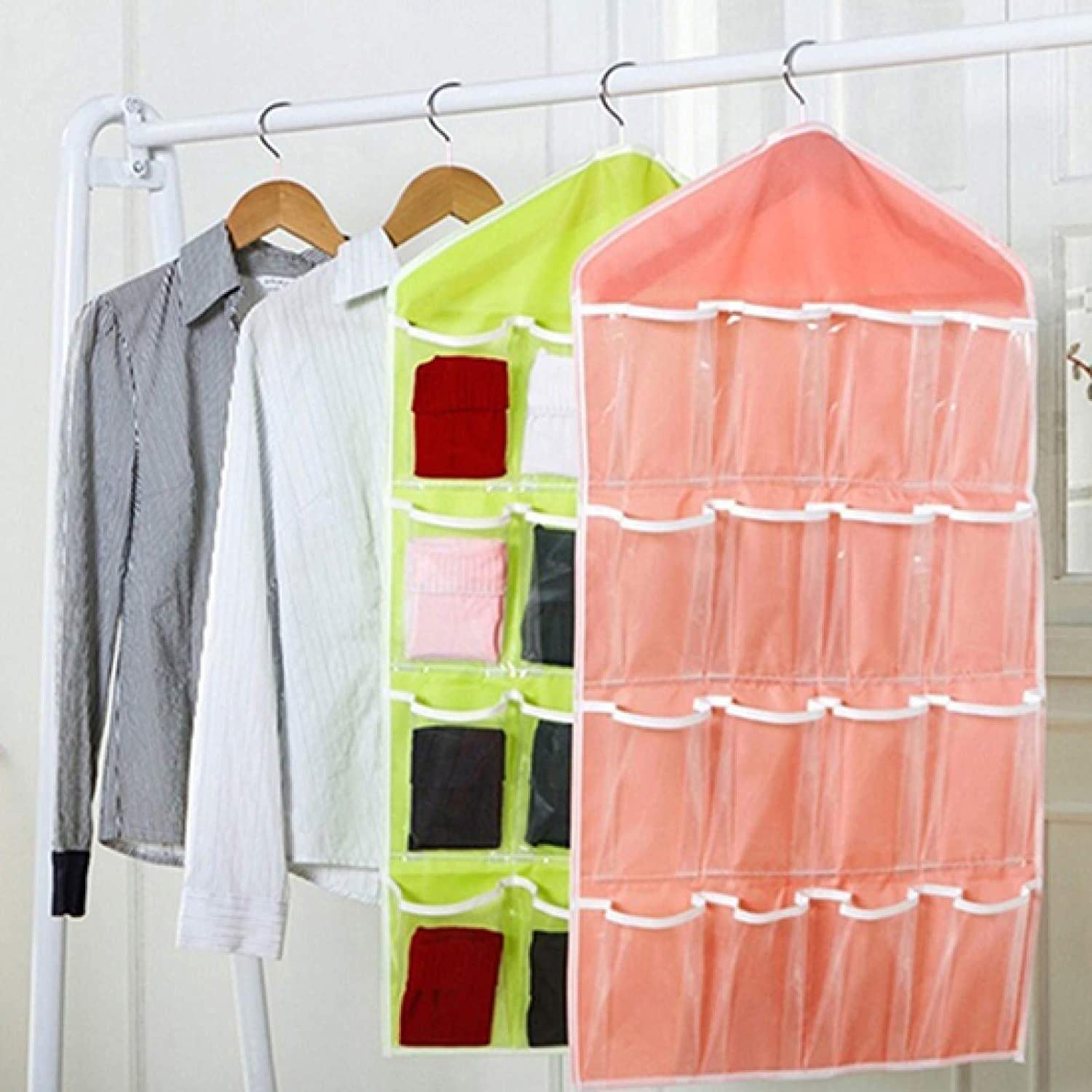 16 Pockets Clear Over Door Hanging Bag Shoe Rack Hanger Storage Organizer Attractive design