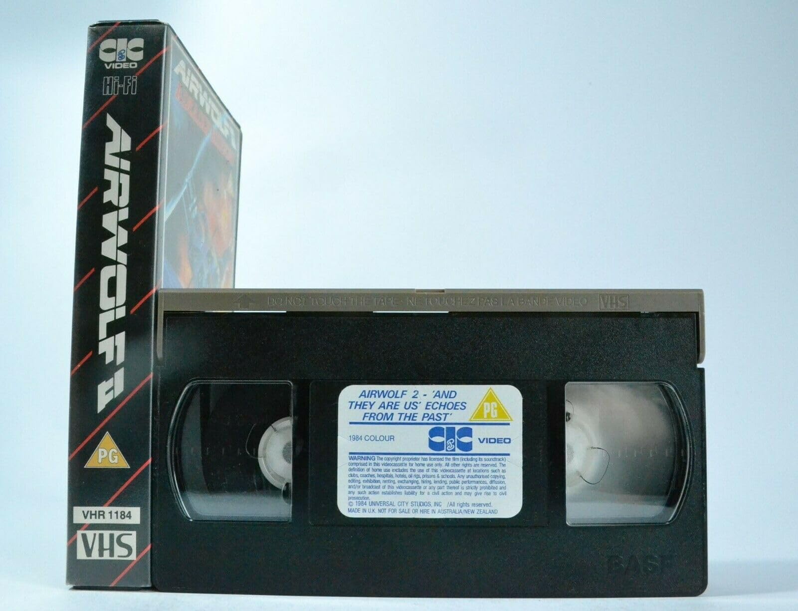 Airwolf 2: A Deadly Mission - Action Adventure -'Echoes From The Past'- Pal VHS