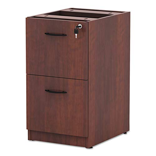Alera ALEVA542822MC Valencia Series 15.63 in. x 20.5 in. x 28.5 in. Full Pedestal File Drawer - Medium Cherry