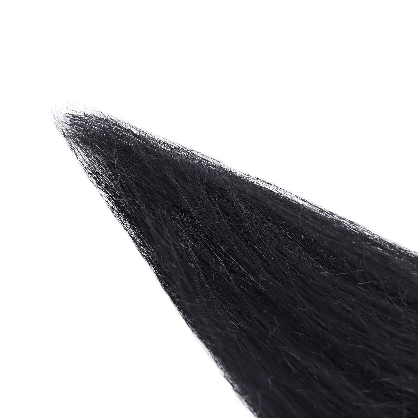 Pre-Stretched Braiding Hair Extensions Black-12 Inch 8 Packs Synthetic Braiding Hair Crochet Braids, Natural Easy Braid Crochet Hair, Hot Water Setting Professional Soft Yaki Straight Texture (#1B)