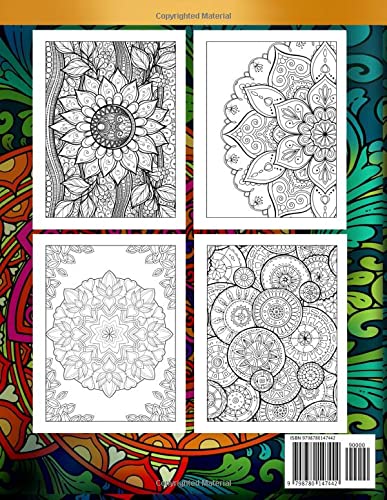 Amazing Patterns and Designs Adult Coloring Book : Stress Relieving Mandala Style Patterns