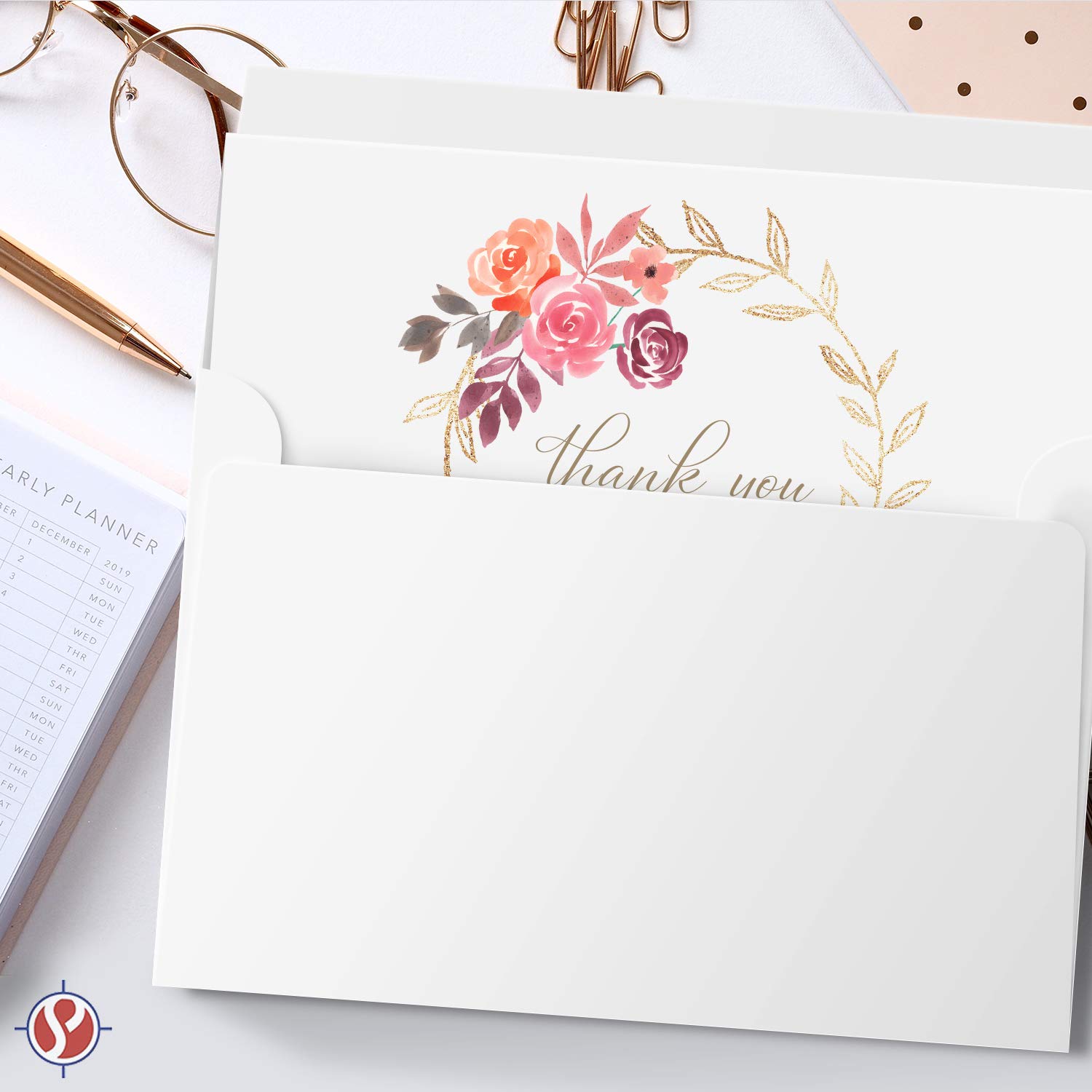 5" x 7" Heavyweight Blank White Greeting Cards and Envelopes - Perfect for Business, Invitations, Bridal Showers, Invitations, Weddings and All Occasion | 100 Cards and Envelopes Per Pack