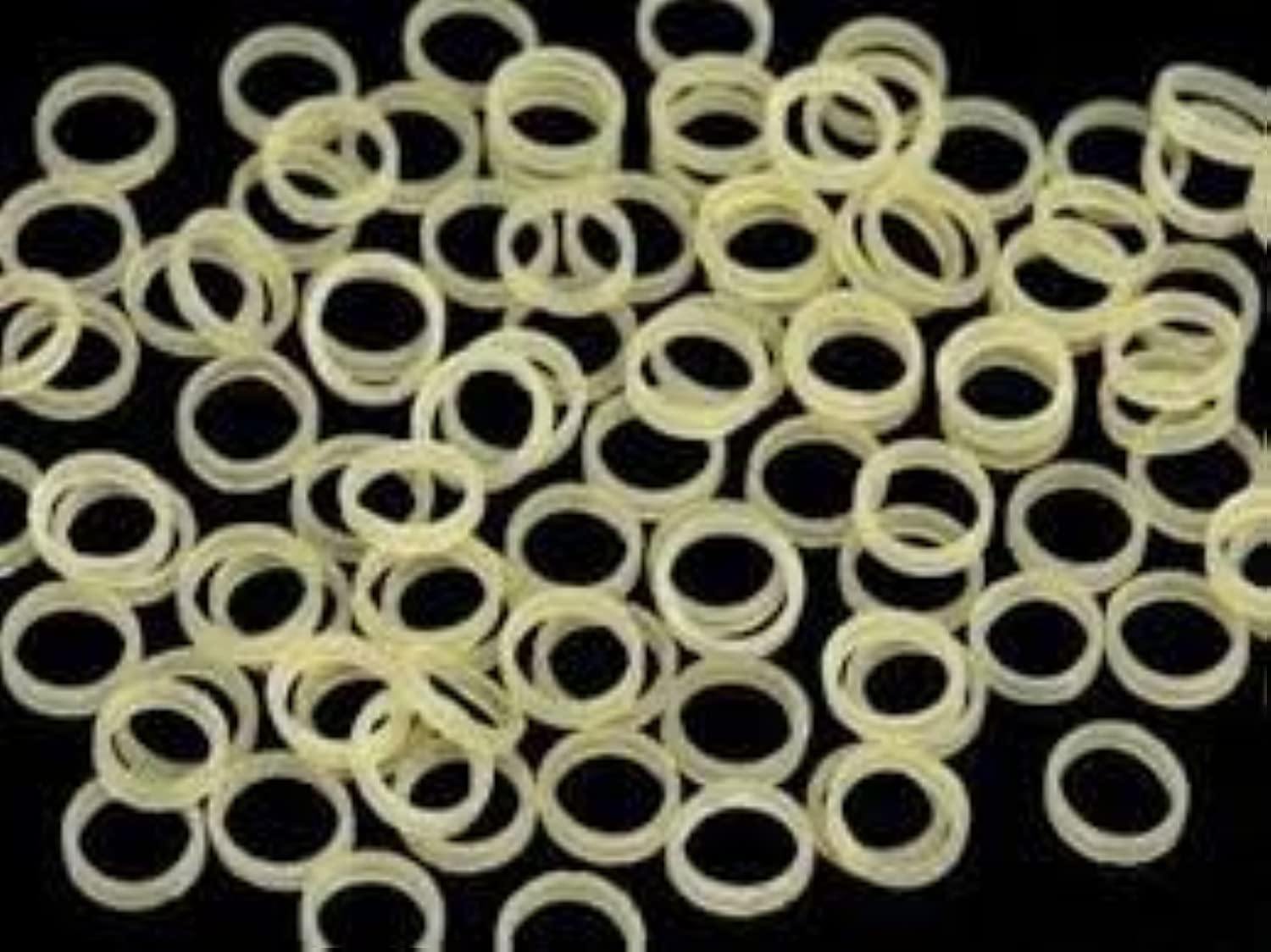 3/16 Inch Orthodontic Elastic Rubber Bands, 100 bands per pack, Natural, Heavy 4.5 Ounces Orthodontic Gap Teeth Bands by AdentalZ