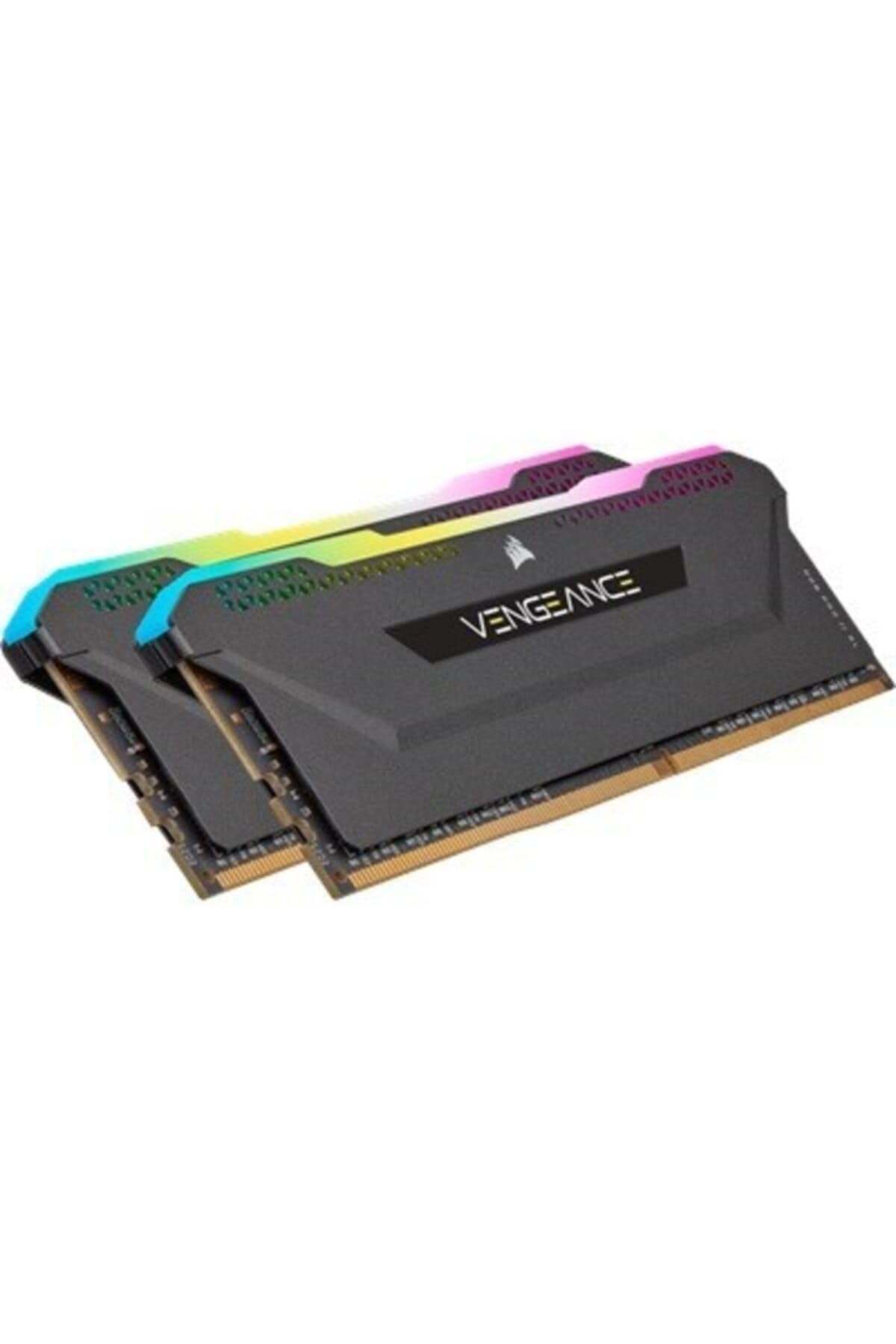Corsair Vengeance RGB Pro 16GB (2x8GB) DDR4 3600 (PC4-28800) C18 1.35V Desktop Memory - Black (CMH16GX4M2D3600C18)
