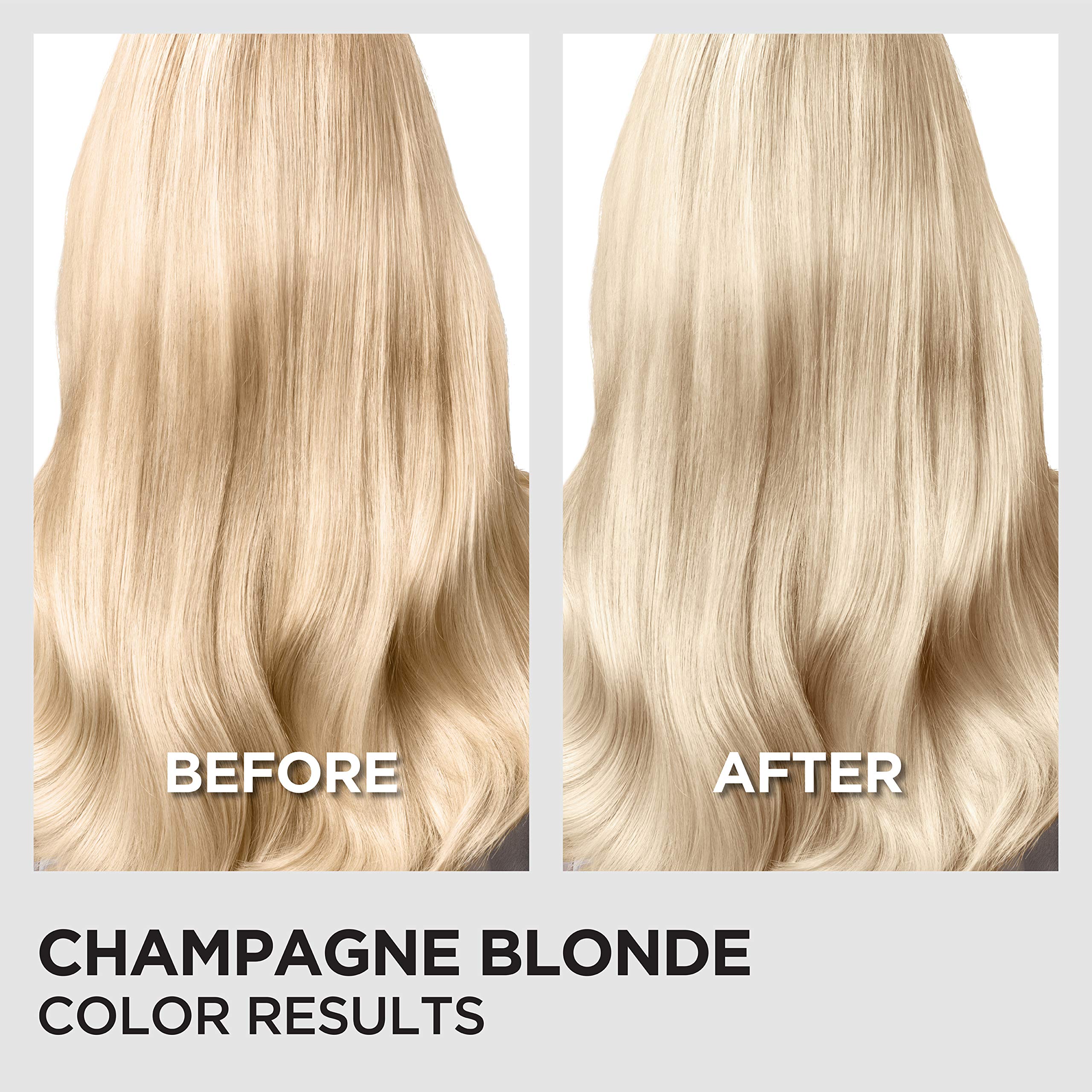 L’Oréal Paris Feria Long-Lasting Anti Brass Power Hair Toner, Champagne Blonde, 1 Application