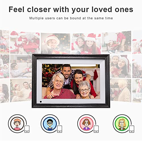 SAMMIX Digital Picture Frame Digital Photo Frame WiFi 10.1 Inch IPS Touch Screen, 16GB Storage, Motion Sensor, Auto-Rotate,Share Photos via Free App