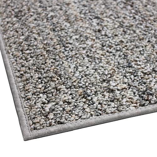 Boho Striped Multicolor Area Rugs Made for 100% Recycled Polyester Carpet Fibers.Berber Loop Style Soft Fiber with 1/4 Inch Pile Height and Many Sizes and Shapes Available (4' x 4')