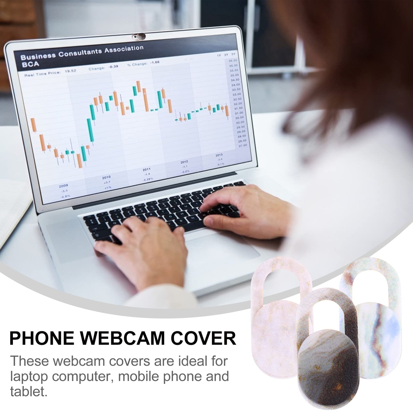 SOLUSTRE 3 Pcs Camera Privacy Cover Phone Webcam Cover Webcam Sticker Tablet Camera Cover Computer Stickers for Laptop Webcam Sliding Cover Slider abs Protective case Personality
