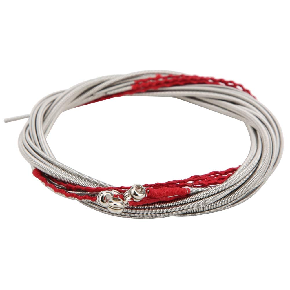 5Pcs Bass String, Steel Bass Strings Set Bass Parts Musical Instrument Accessories for Guitar Beginner Electric guitar accessories