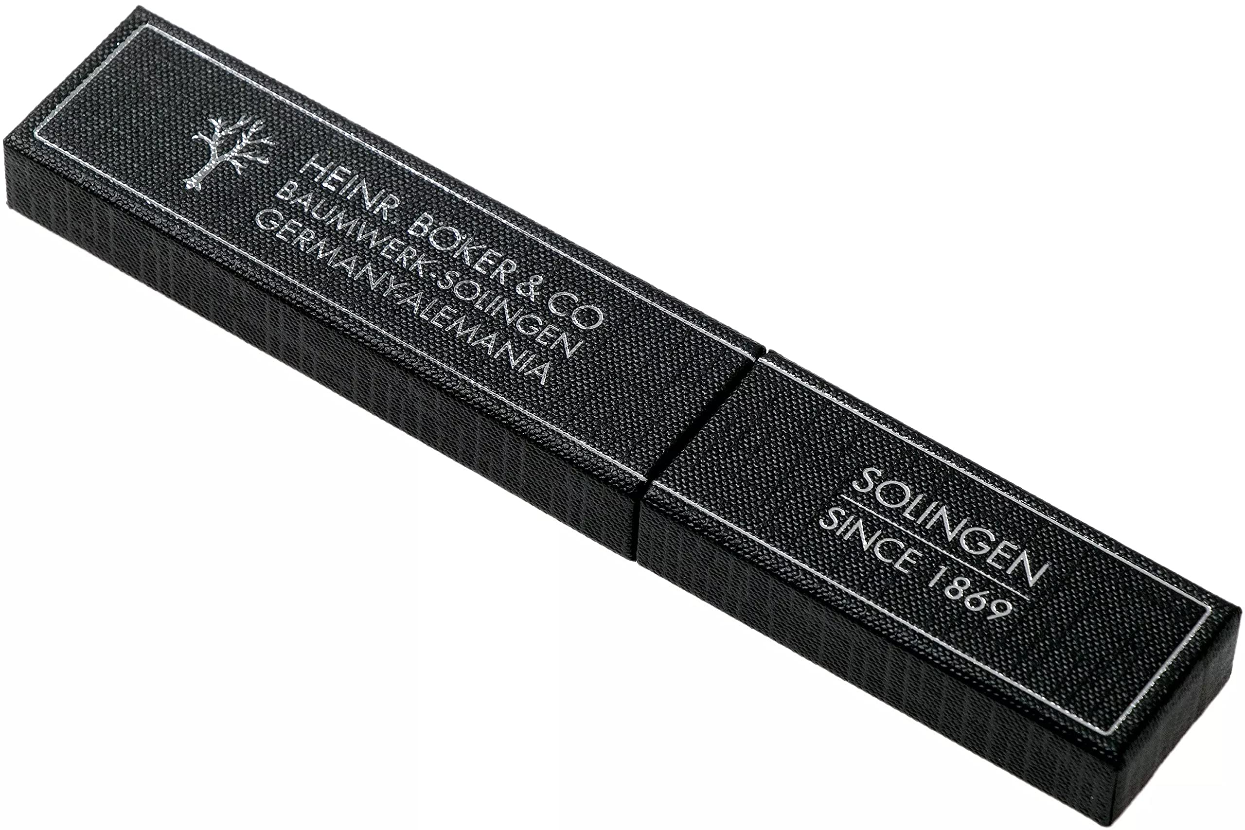 BÖKER Barbarette Carbon Fiber Straight Razor, Black and Red