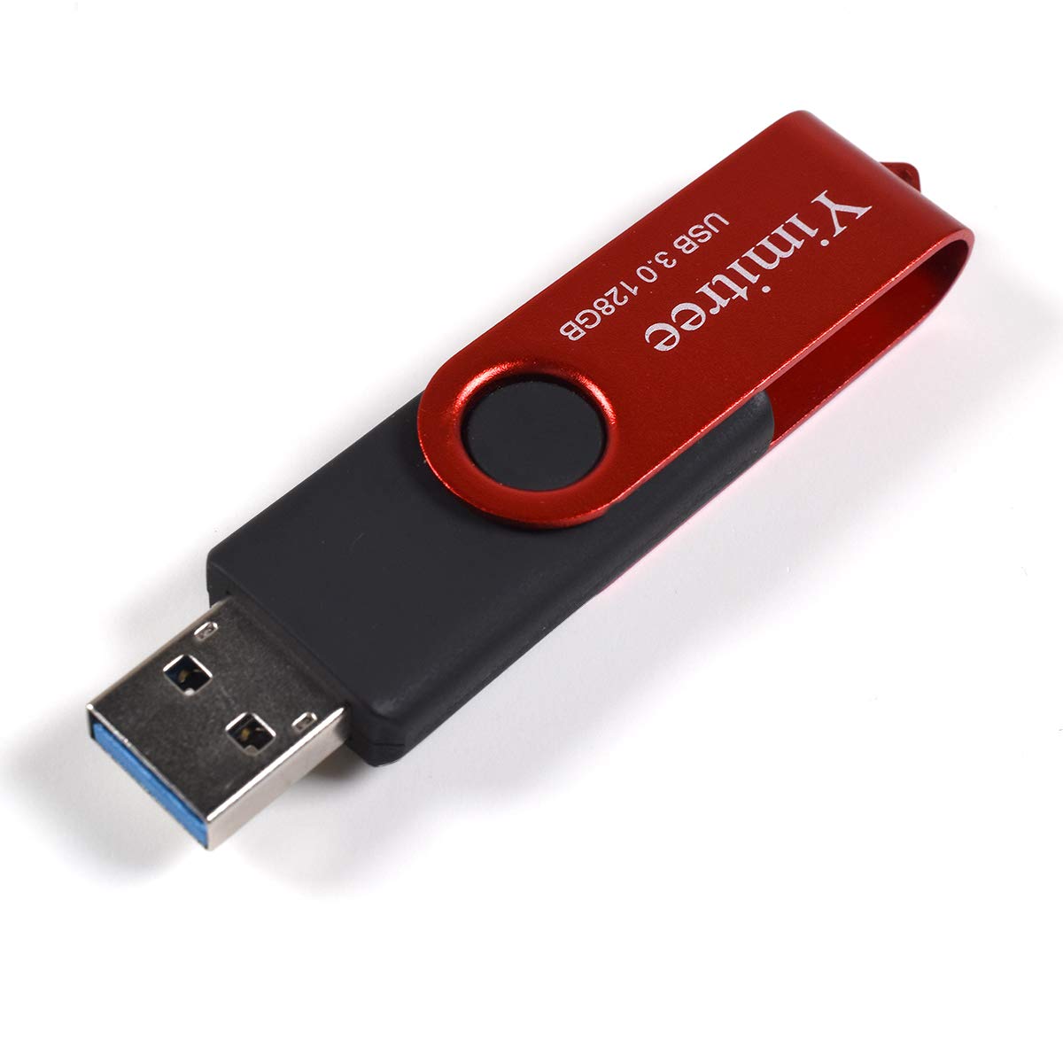 128GB USB 3.0 Flash Drive, Ymitree Pen Drive Thumb Drive Pendrive Rotate 360 Degrees USB Memory Stick Jump Drive (Red)