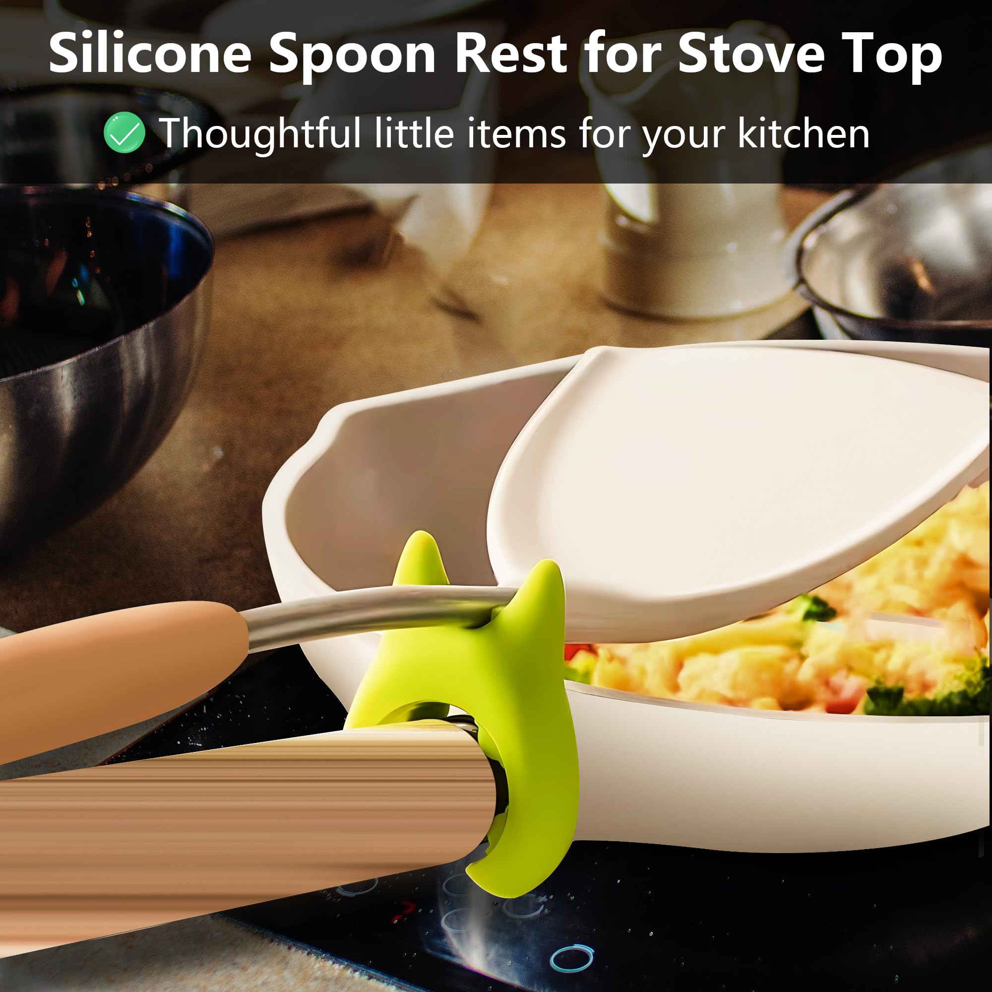 2 sets Silicone Spoon Rest for Stove Top,Spatula Rest for Stove Top,Silicone Spoon Holder for Stove Top ,spoon rest for kitchen counter