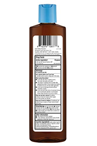 Amazon Brand - Solimo Therapeutic Dandruff Shampoo, Original Strength, 8.5 fl oz