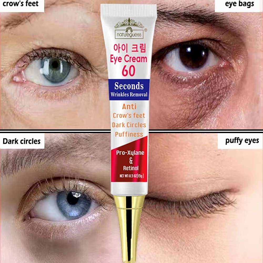 Instant eye cream with retinol, firming, anti-puffiness, wrinkles, removing dark circles, moisturizing skin (1)