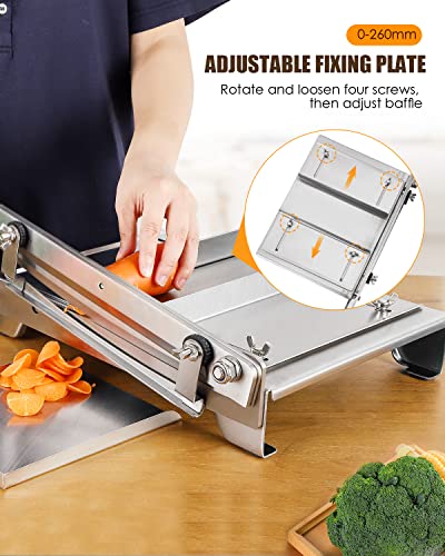 CGOLDENWALL 2 BLADES Manual Ribs Meat Chopper Slicer Stainless Steel Hard Bone Cutter Beef Mutton Household Vegetable Food Slicer Slicing Machine for Whole Chicken Rib Spine