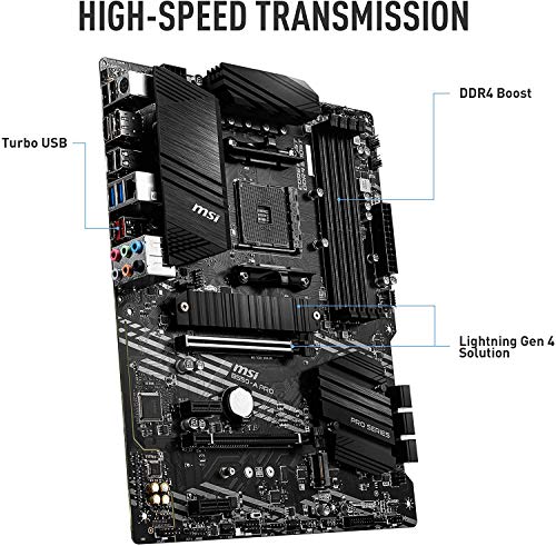 INLAND Micro Center AMD Ryzen 5 5600X Desktop Processor 6-core 12-Thread Up to 4.6GHz Unlocked with MSI B550-A PRO AM4 DDR4 ATX Motherboard PCIe 4.0 M.2 USB 3.2 Gen 2