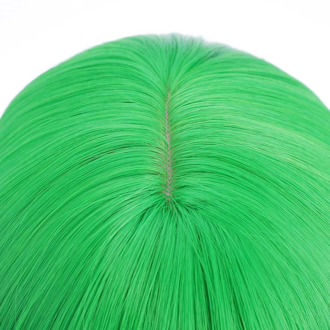 Bopocoko Green Wig Light Green Wigs for Women St Patricks Day Short Green Bob Wig with Bangs Natural Soft Green Wig BU239LGR