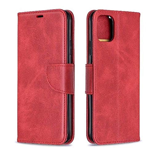 Glow Co., Ltd. iPhone 11 Pro Notebook Type Case with Strap, Red, Tempered Glass & Stylus Pen Included 406-2-02