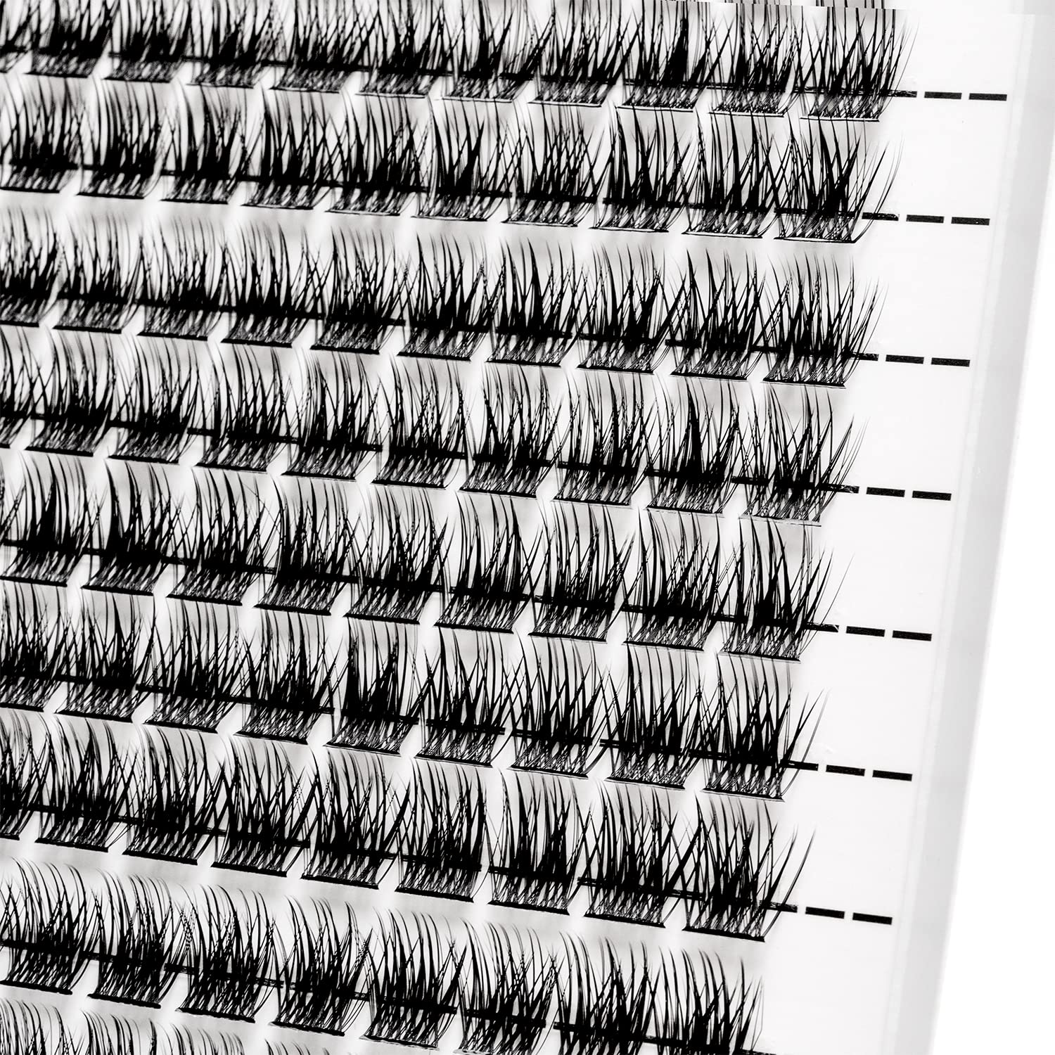 12mm Lash Clusters d Curl, 225 Clusters 0.07mm Individual Lashes False Lashes Wider Stem Segment Lashes Voluminous Lightweight Fluffy Wispy Reusable Home DIY Extensions Clusters (12mm)