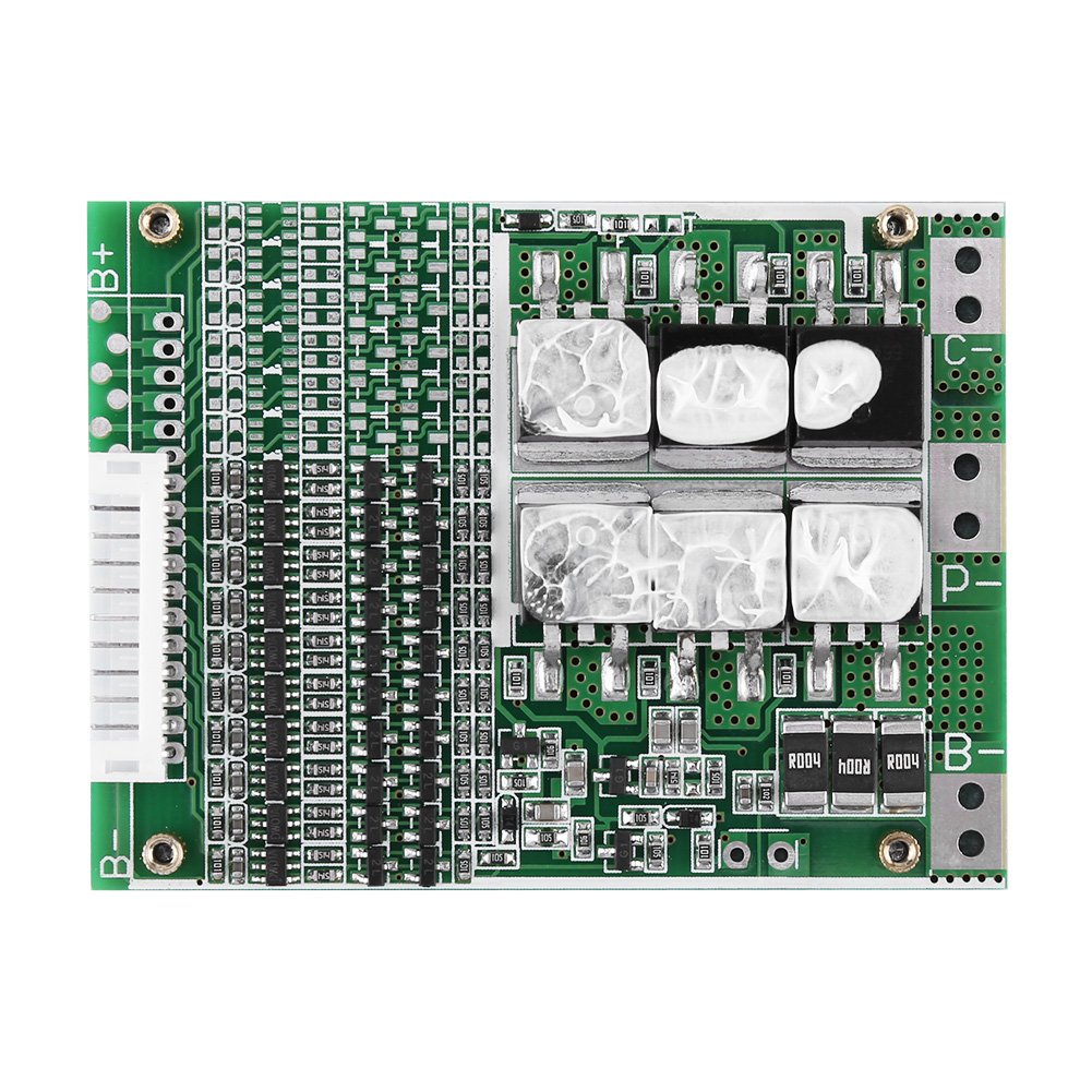 Akozon Protection Board 35A 36V 10S BMS PCB Protection Board with Balance and Heat Dink for 18650 Li-ion Battery Cell