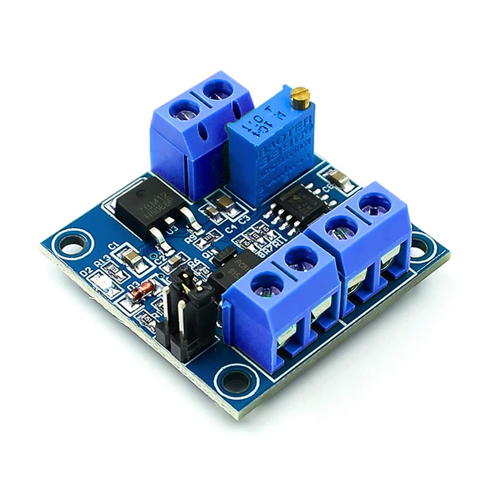 WSDMAVIS 2Pcs PWM to Voltage Module 0% -100% PWM Converted to 0-10V Voltage Digital Analog Signal Converter for PLC Signal Interface Switching