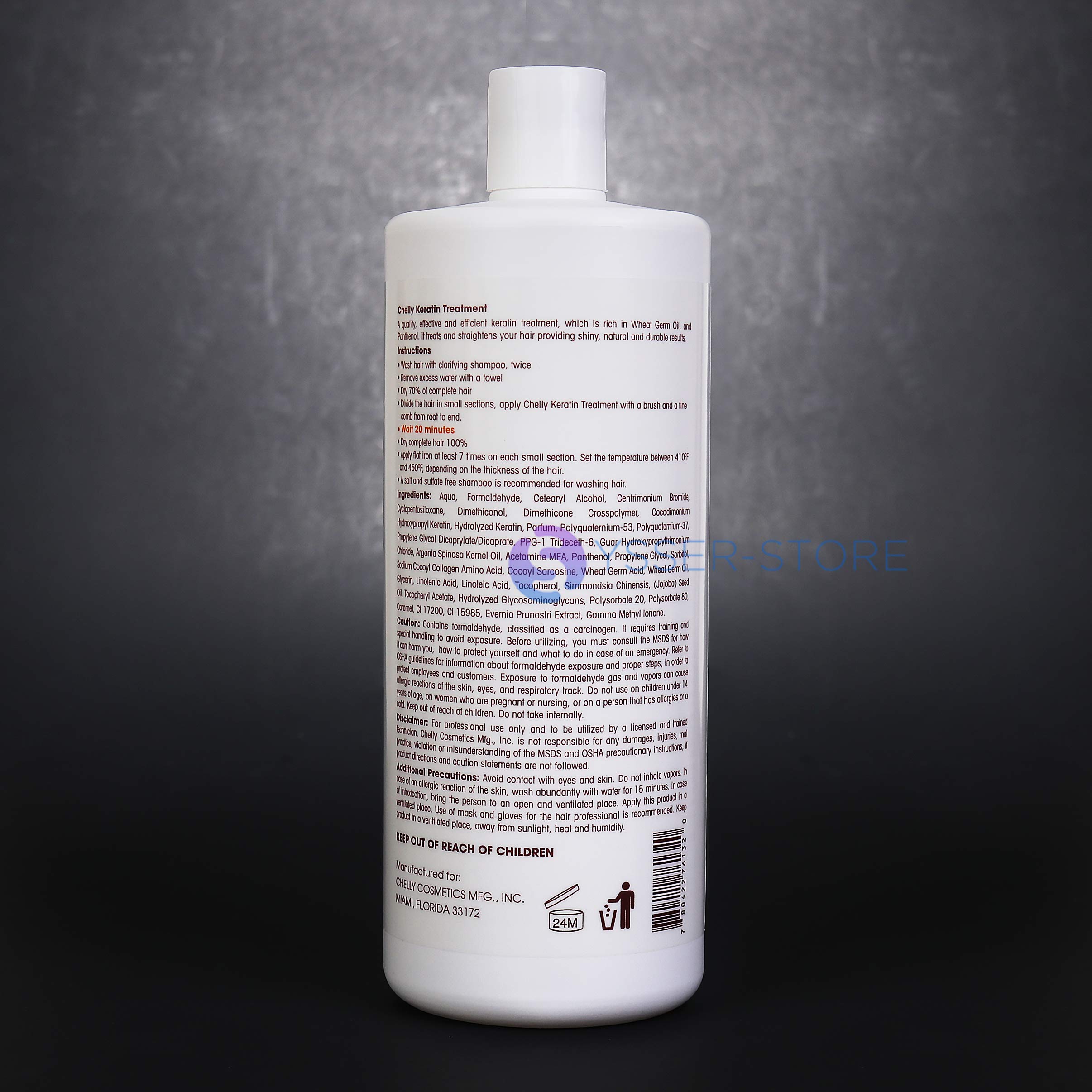 Chelly Superior Brazilian Keratin (Vanilla) 32 fl oz. & Clarifying Shampoo 16 fl. oz. COMBO