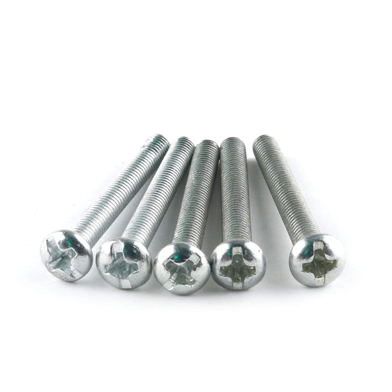 E-outstanding 24pcs M4x35mm Galvanized Carbon Steel Mechanic Screws Philips Head for Office Equipment TV Wall Bracket Communication Equipment Electronic Equipment