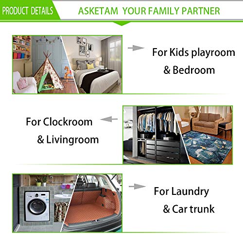ASKETAM Canvas Fabric Collapsible Kids Baby Laundry Basket Children Nursery Bedroom Dirty Clothes Hamper Storage Bin Toy Organizer (Fox little pine)