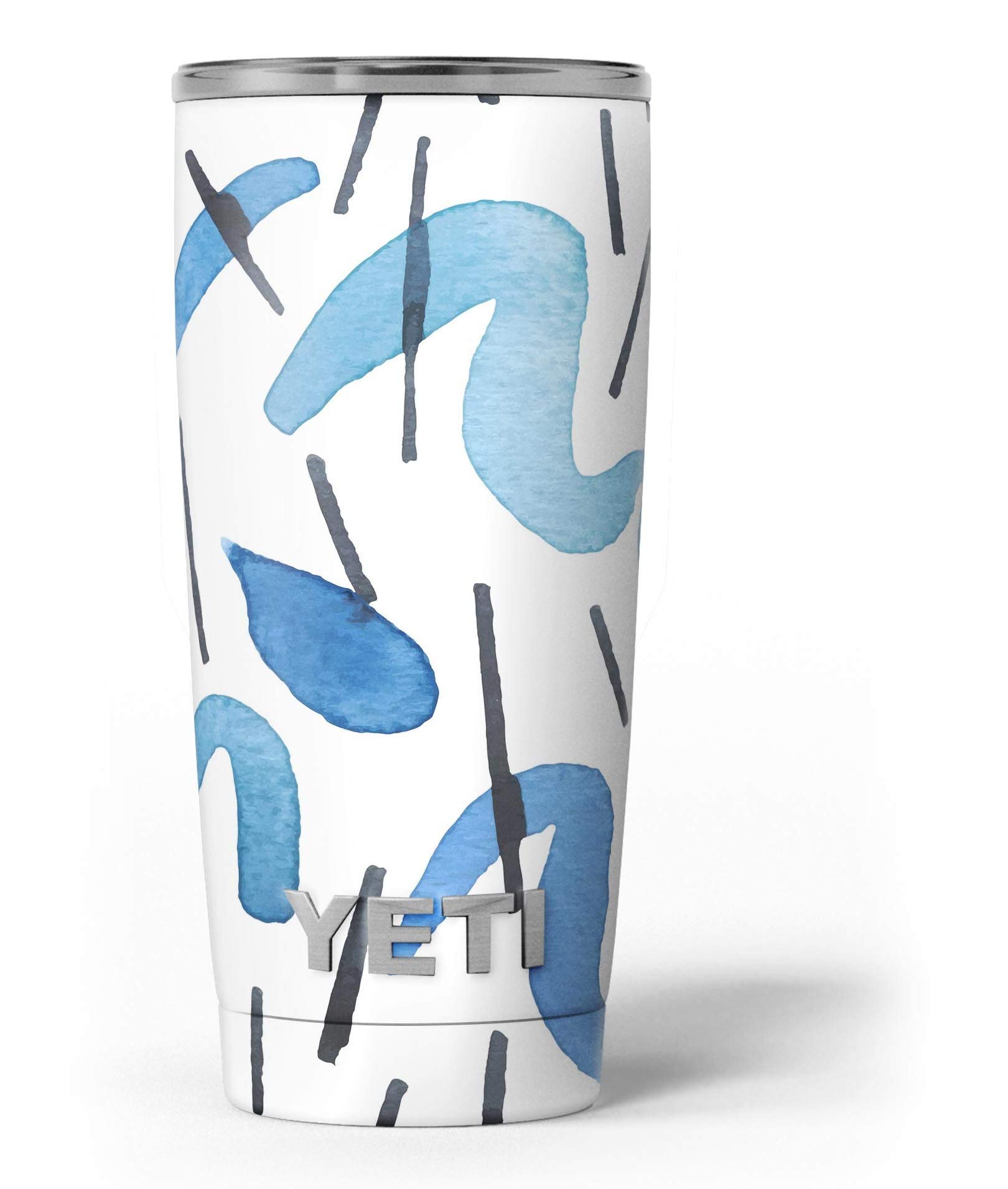 Design Skinz Watercolors Under The Scope - Skin Decal Vinyl Wrap Kit Compatible with The Yeti Rambler Cooler Tumbler Cups