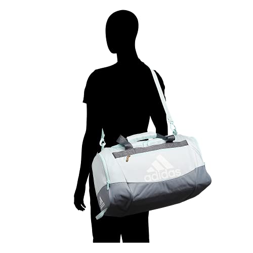 adidas Unisex Defender 4 Small Duffel Bag, Black/White, One Size