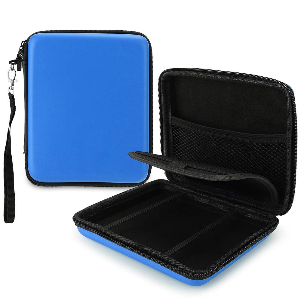 2Pcs Carrying Case for 2DS Console, EVA Hard Shell Carrying Case Portable Bag with Lacing for 2DS Console and Accessories(Blue) [video game]