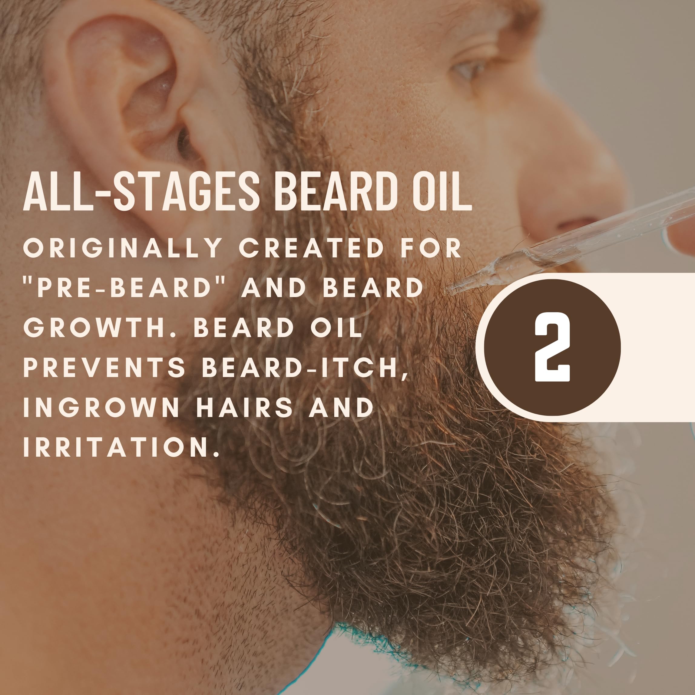 Johnny Slicks Organic Beard Oil | Moisturizes, Reduces Dry Skin & Itch | US Made, Veteran Owned (Chemical-free w/Tea Tree, Jojoba, Coconut & Argan), Original