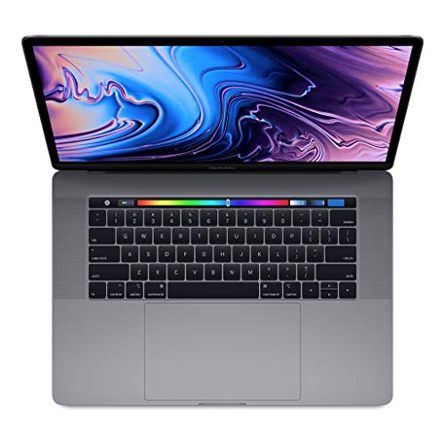 Apple 15.4in MacBook Pro Laptop (Retina, Touch Bar, 2.6GHz 6-Core Intel Core i7, 16GB RAM, 512GB SSD Storage) Space Gray (MR942LL/A) (2018 Model) (Renewed)
