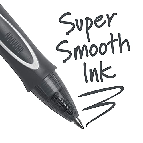 BIC Gel-ocity Quick Dry Gel Pen, Fine Point (0.5mm) - Box of 12 Black Gel Pens