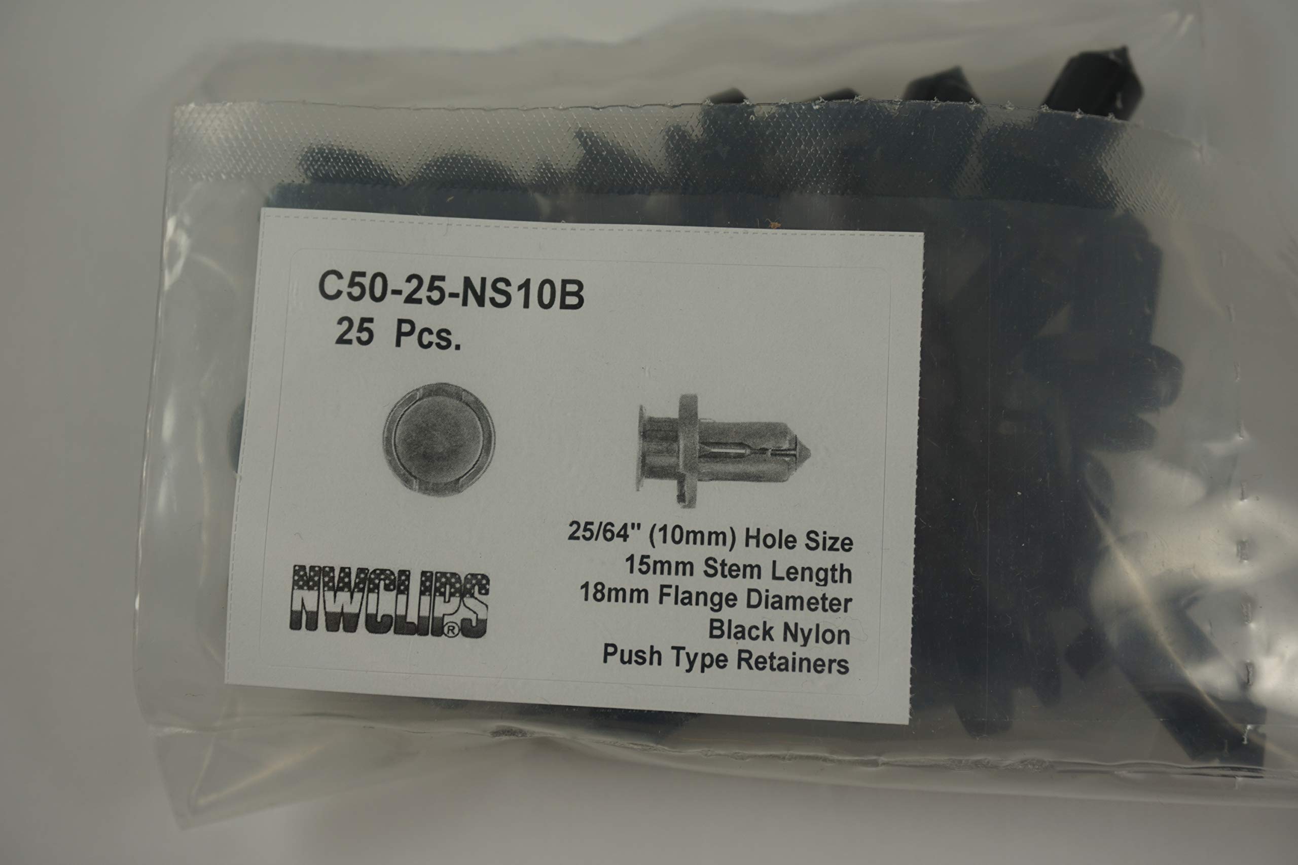 25 Bumper Retainer Clips Replaces (nissan) 01553-09241