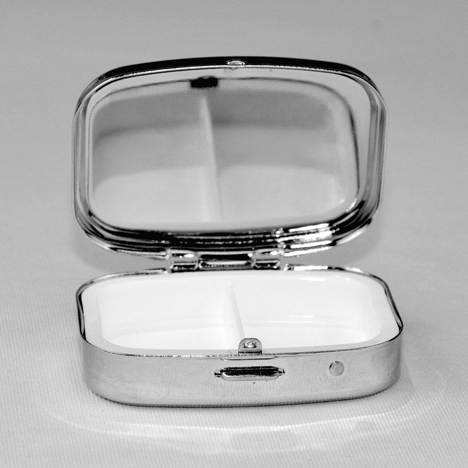 2.2x1.6x0.7 in Small Square Pill Box Supernatural Inspiration Pill Case Purse & Pocket Medicine Organizer Pill Container Pill Holder for Compact Portable Vitamin Case Fish Oil and Supplements
