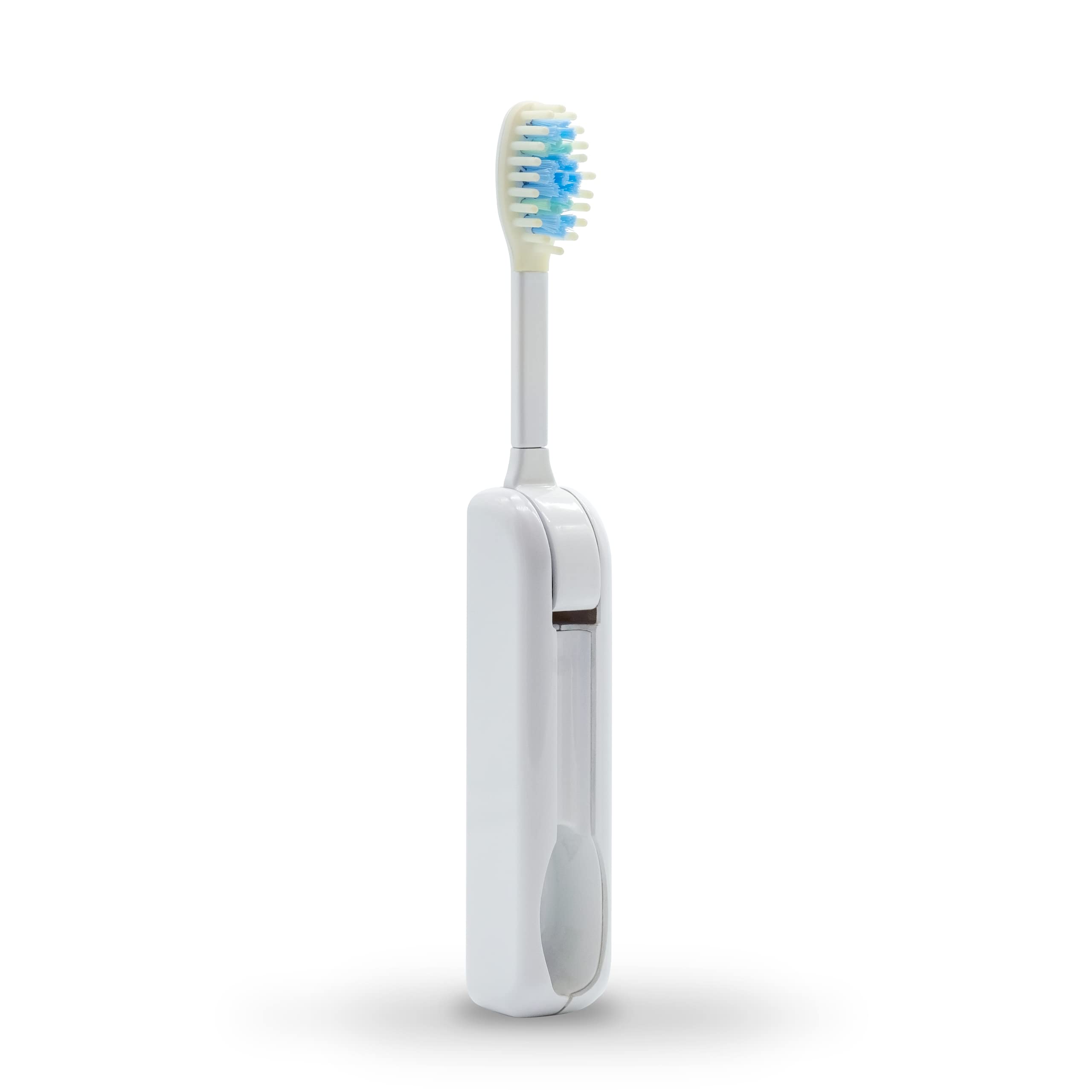 JEKLO UVC Sanitizer Toothbrush, Battery Powered, Adult, Rechargeable, Soft Bristles, UVC Light Activation, Portable