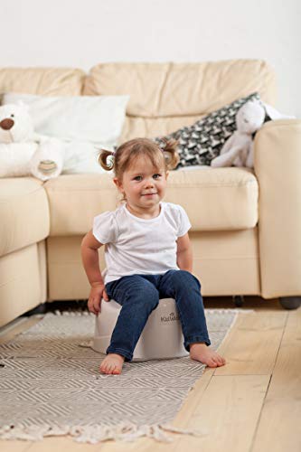 KID WICK Snail Potty Training Seat with Steady, Anti-Slip Design and Closeable Lid, Comfortable and Supportive Trainer for Boys and Girls,Improved Stability for Small Toddlers,BPA Free,Grey - KU040402