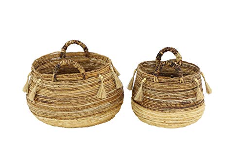 Deco 79 Storage Baskets, Medium, Brown