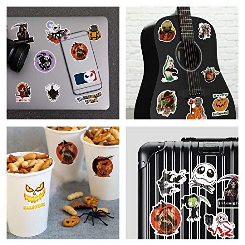Halloween Stickers, 60PCS Waterproof Vinyl Stickers for Laptop Water Bottle Computer Skateboard Phone Case