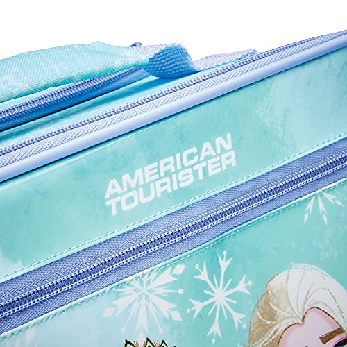 AMERICAN TOURISTER Kids' Disney Softside Upright Luggage, Telescoping Handles, Frozen, Carry-On 18-Inch