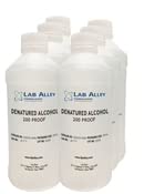 Lab Alley Denatured Ethanol 200 Proof, Great to Use for Fuel, Heating, and Cleaning - 1 Pint