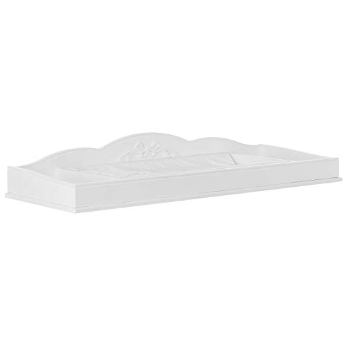 Evolur Aurora Change Tray I Lasting Quality I Intricate Ribbon Bow Scrollwork, Frost