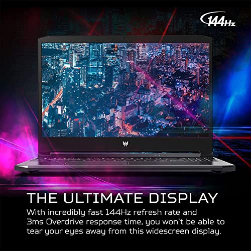 acer Newest Flagship Predator Helios Gaming Laptop: 15.6" FHD 144Hz 3ms IPS Display, Intel Gaming 8-Core i7-11800H, 32GB RAM, 512GB SSD, 6GB Gefore RTX 3060, Killer WiFi 6, RGB Keyboard, Win10H, TF