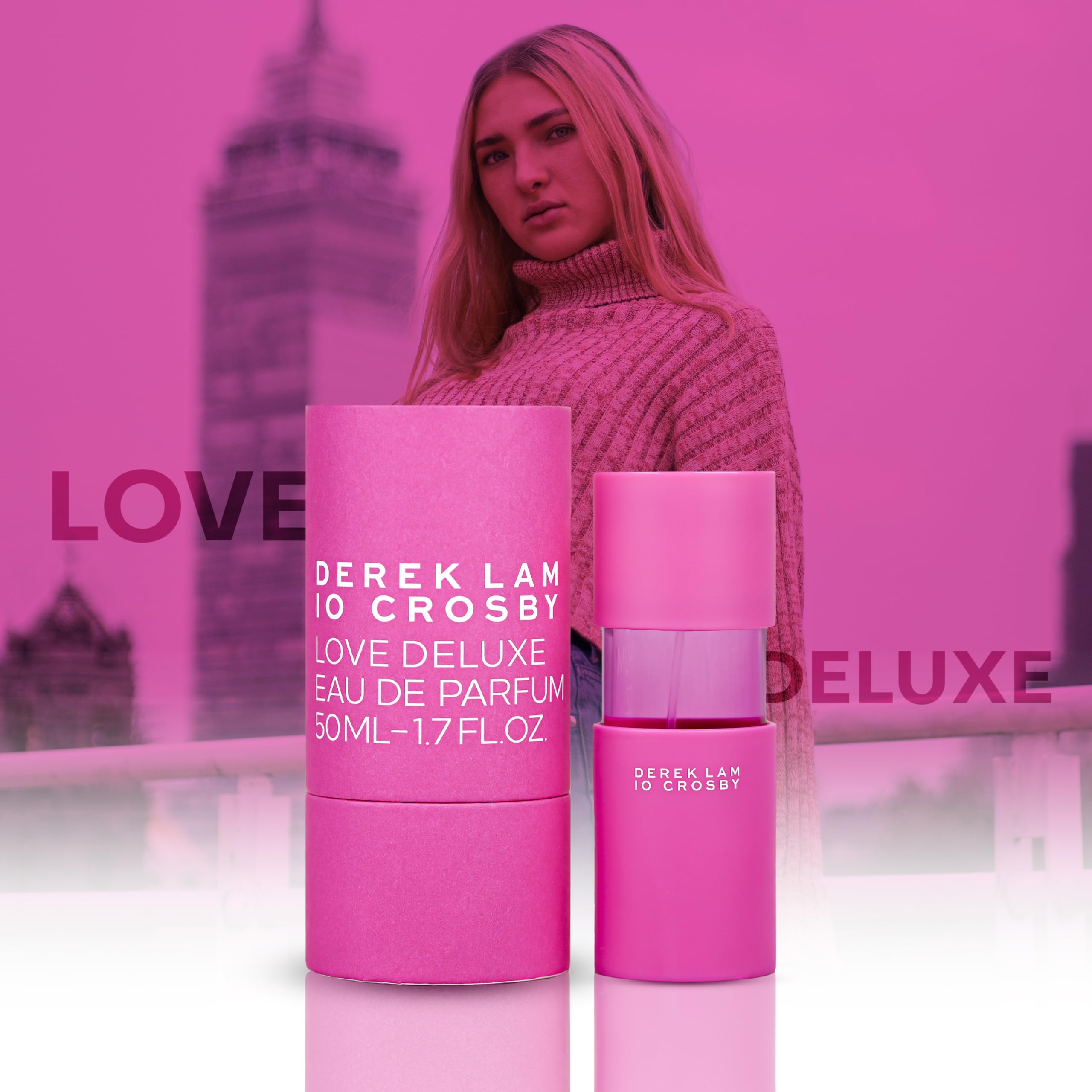 Derek Lam 10 Crosby - Love Deluxe - 1.7 Oz Eau De Parfum - A Delicate, Refreshing Fragrance Mist For Women - Perfume Spray With Floral, Woody, Musk Notes