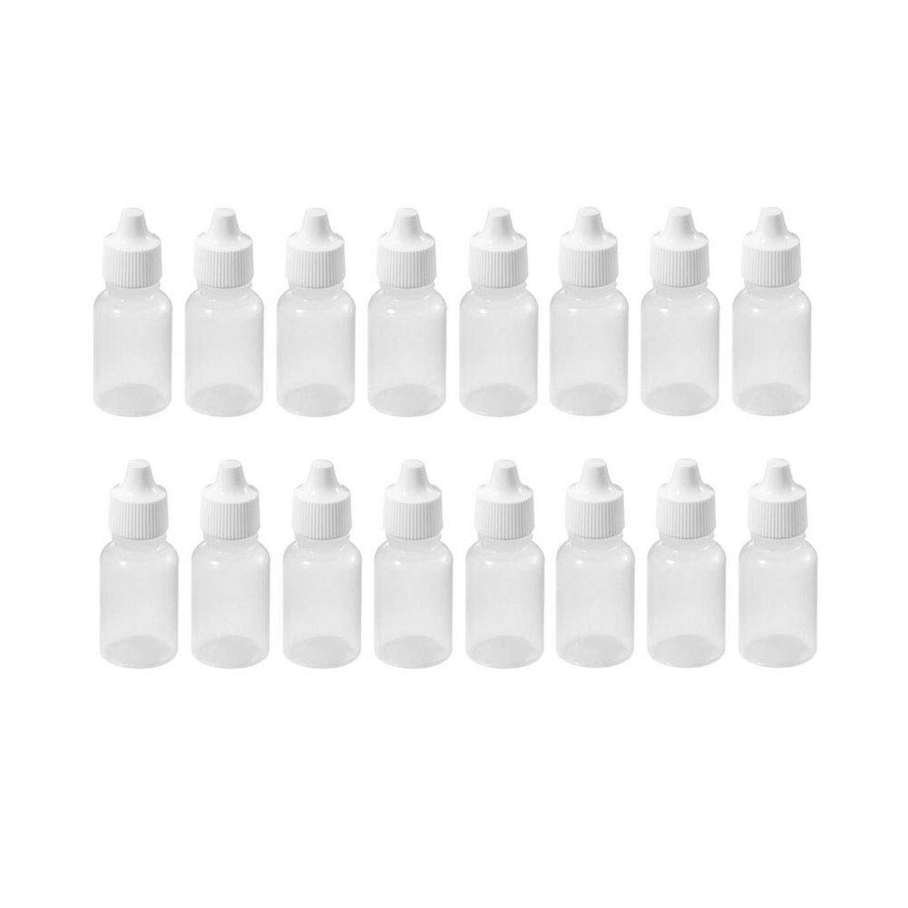 50Pcs Mini Clear Plastic Squeezable Dropper Bottles Empty Eye Liquid Dropper with Screw Caps and Plugs Eye Dropping Bottles Container Dispenser for Reagent Lab Drops Essential Oil 2ml/0.07oz