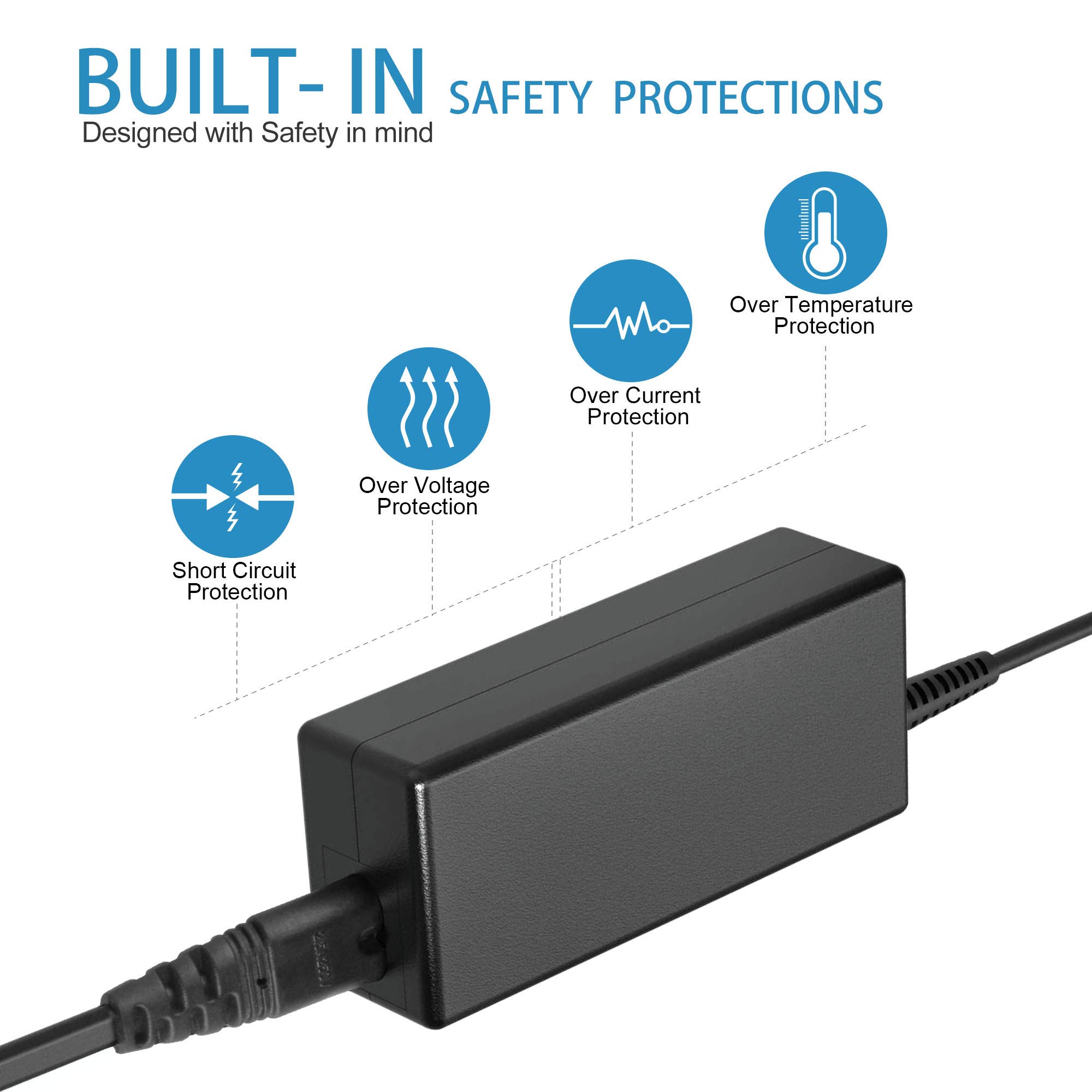 KONKIN BOO Replacement 48W AC Adapter Charger for Samsung UN32J4000 UN32J4000AF 32" HD LED TV Power PSU