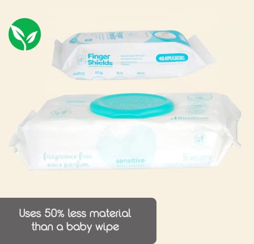 Baby Brezza Finger Shields β 100% Mess Free Baby Diaper Rash Cream Applicator β Ointment Applicator Keeps Fingers and Nails Clean β Perfect for Travel, 40 Count