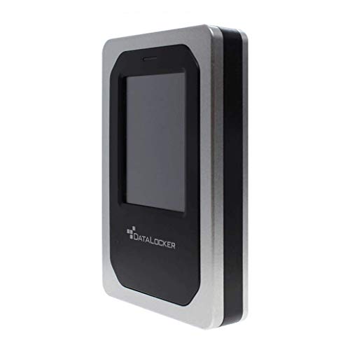 DataLocker DL4 FE 2 TB Password Protected Hardware Encrypted HDD, Easy Screen Guided Use, AES 256, IP64 Dust, TAA Compliant Trusted Supply Chain, OS Independent, USB-C/USB-A